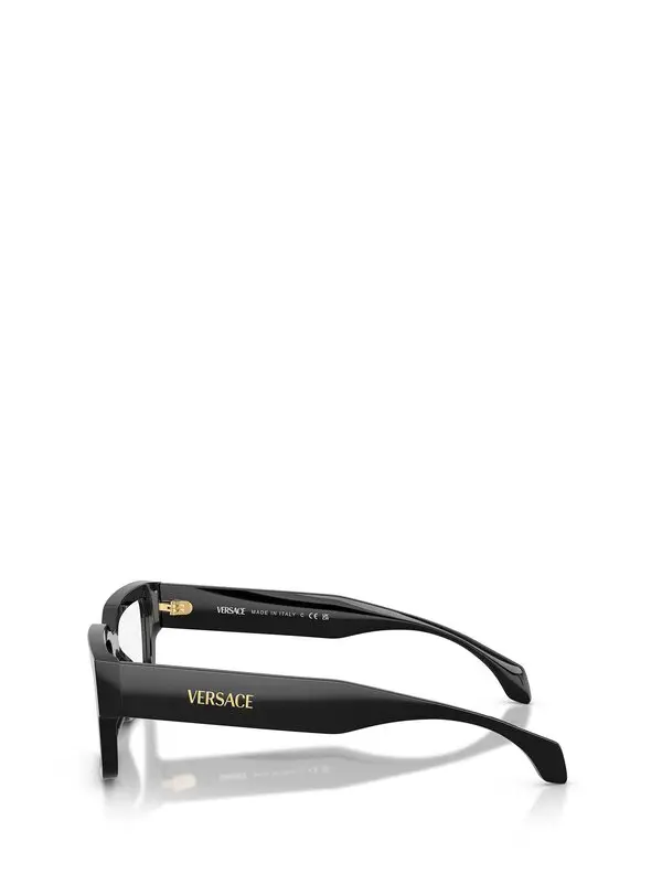 Versace Rectangle Frame Eyeglasses - Black