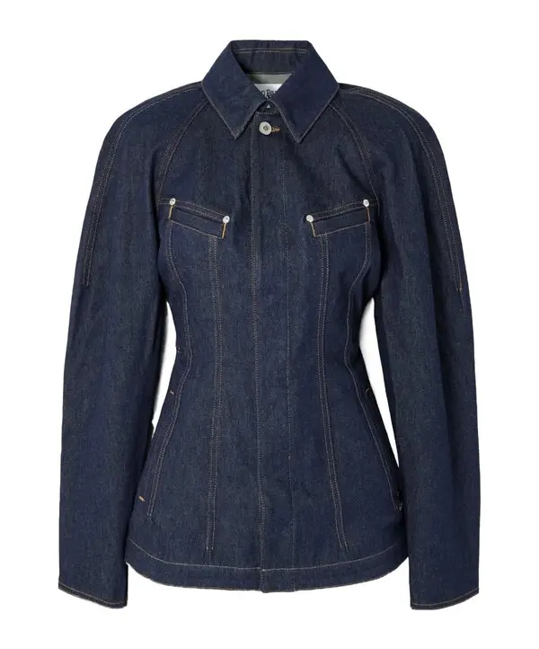 JEAN PAUL GAULTIER Paneled Denim Jacket - Indigo