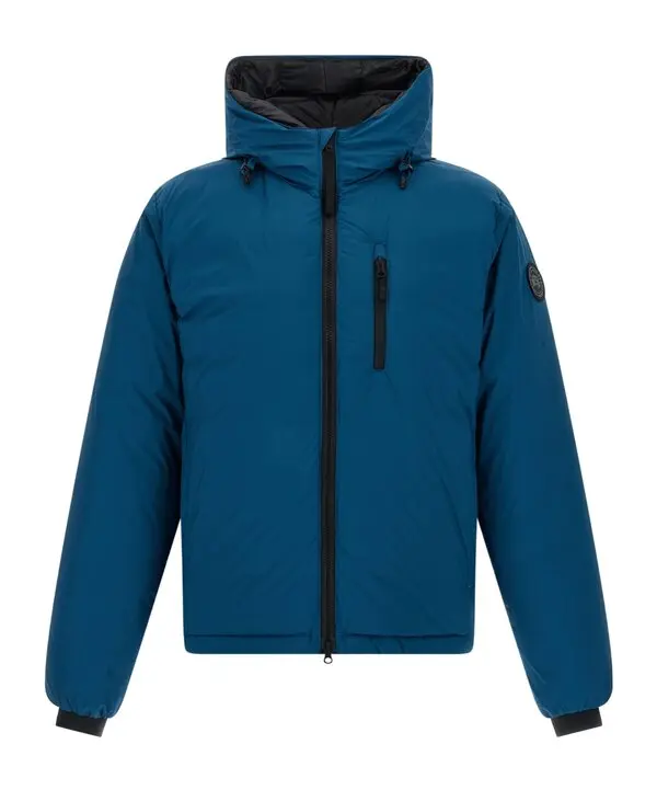 Canada Goose Lodge Down Jacket With Adjustable Hood And Drawstring Hem - Blue