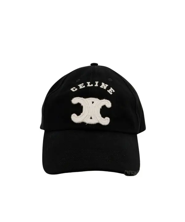 Celine Vivienne Cap In Light Gabardine - Black
