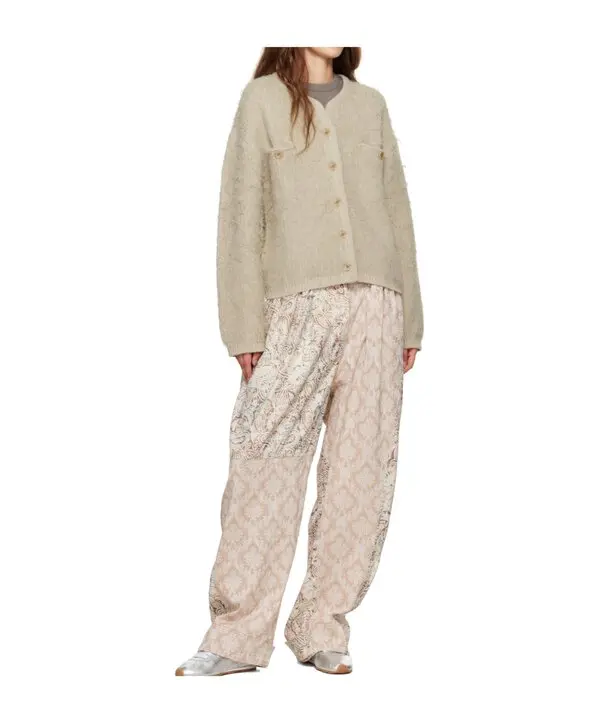 OPEN YY Shaggy V-neck Cardigan
