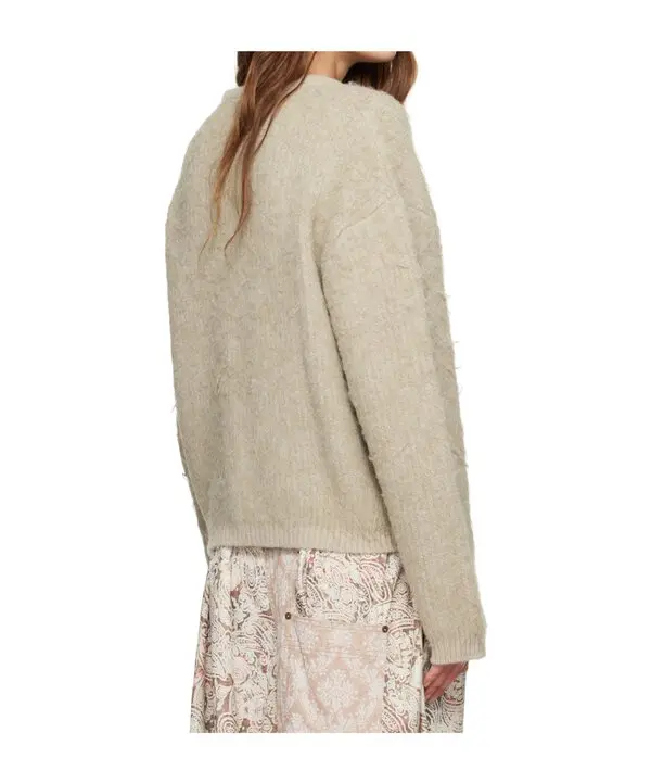 OPEN YY Shaggy V-neck Cardigan