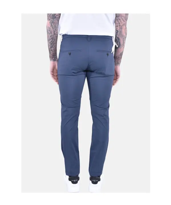 DONDUP Tailored Slacks With Belt Loops - Blue