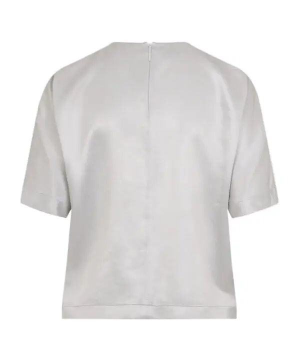 Giorgio Armani Crewneck Short-sleeved Top - Grey