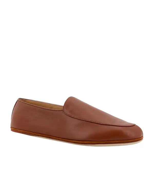 Loro Piana Anton Walk Slip-on Loafers - Brown