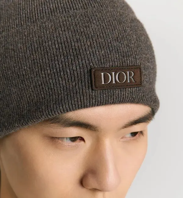 Dior Icons Cashmere Beanie - Grey