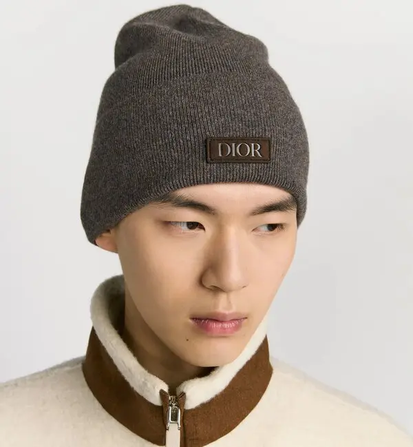 Dior Icons Cashmere Beanie - Grey