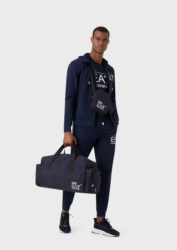 EA7 Logo Zip-up Hooded Jacket