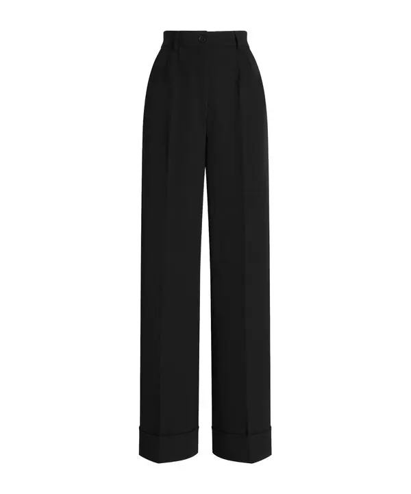 Dolce & Gabbana Straight Leg Gabardine Trousers