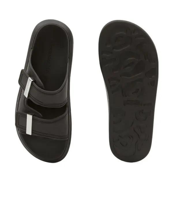 Alexander McQueen Hybrid Slides - Black/silver