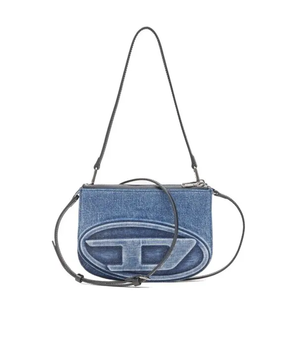 DIESEL® 1dr Twin Logo-detail Shoulder Bag - Blue
