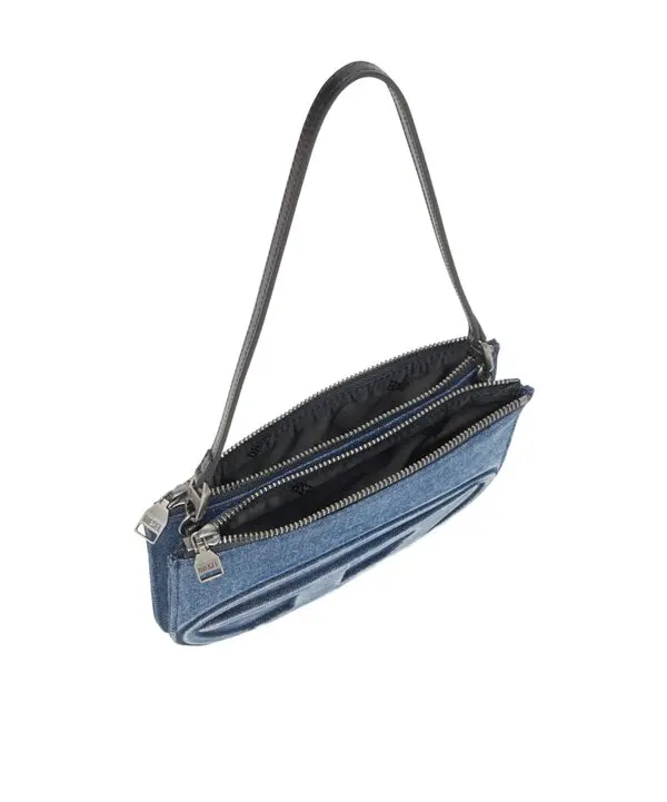 DIESEL® 1dr Twin Logo-detail Shoulder Bag - Blue