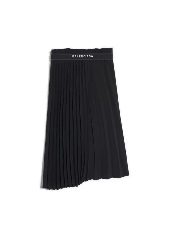 Balenciaga Pleated Skirt With Belted Waist