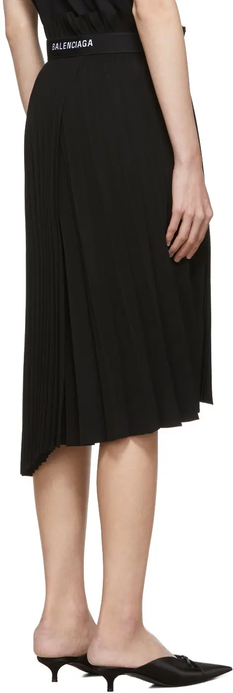 Balenciaga Pleated Skirt With Belted Waist