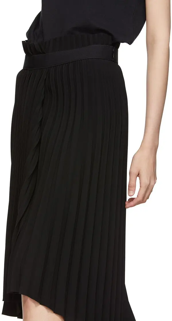 Balenciaga Pleated Skirt With Belted Waist