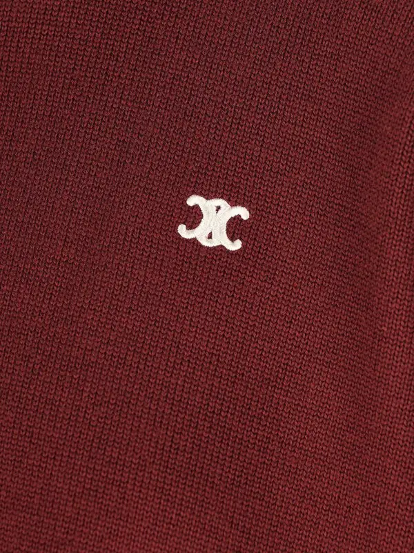 Celine Cropped Wool Polo Shirt