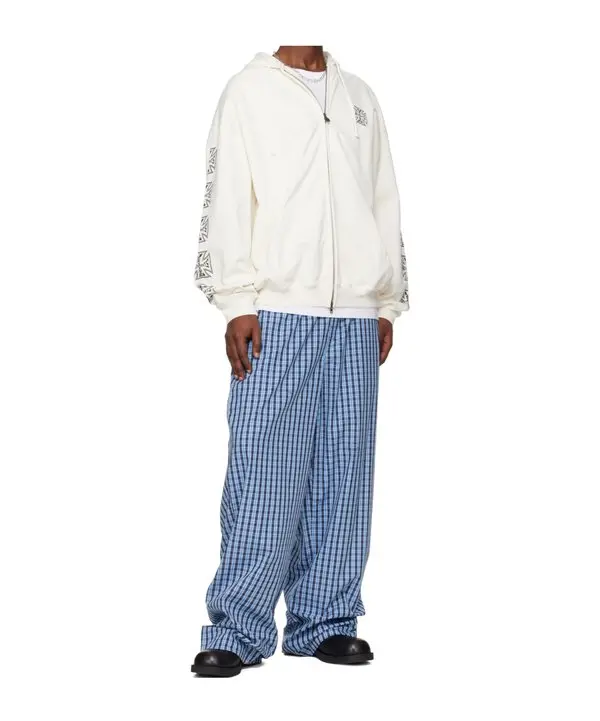Vetements Logo Zip-up Hoodie - Vanilla