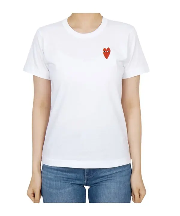 Comme Des Garçons Heart Emblem Crewneck T-shirt
