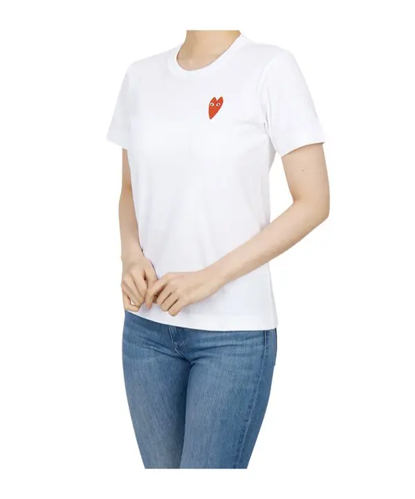 Comme Des Garçons Heart Emblem Crewneck T-shirt