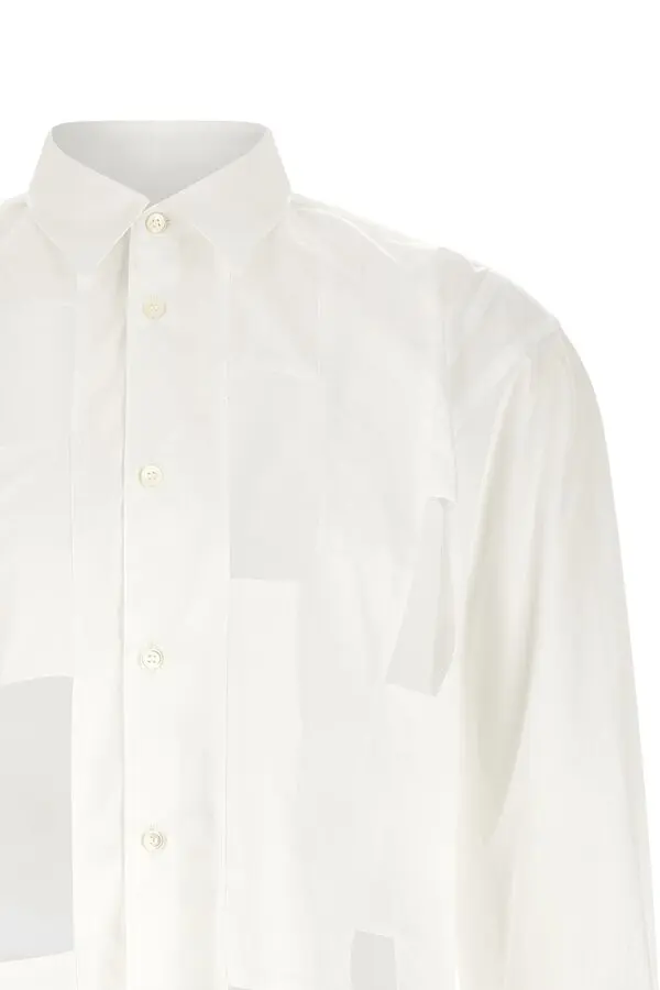 Comme Des Garçons Geometric Cut-out Oversized Shirt