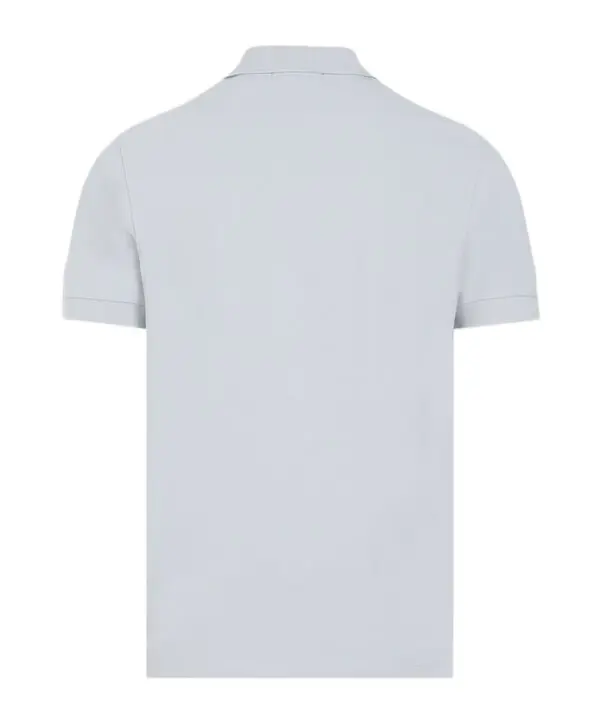 Stone Island Compass-patch Short-sleeved Polo Shirt - Sky Blue