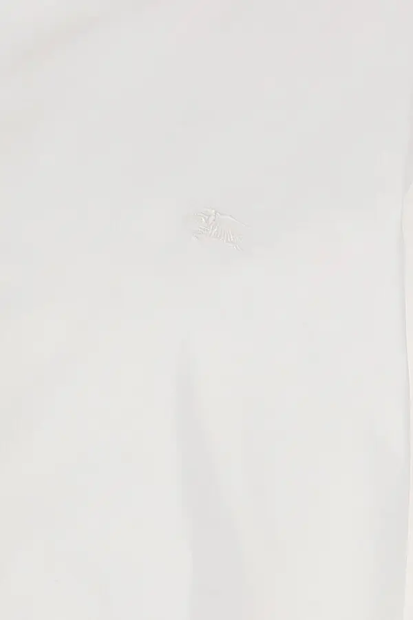 Burberry Long-sleeved Curved Hem Shirt