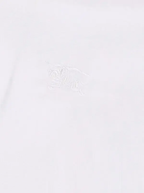 Burberry Long-sleeved Curved Hem Shirt