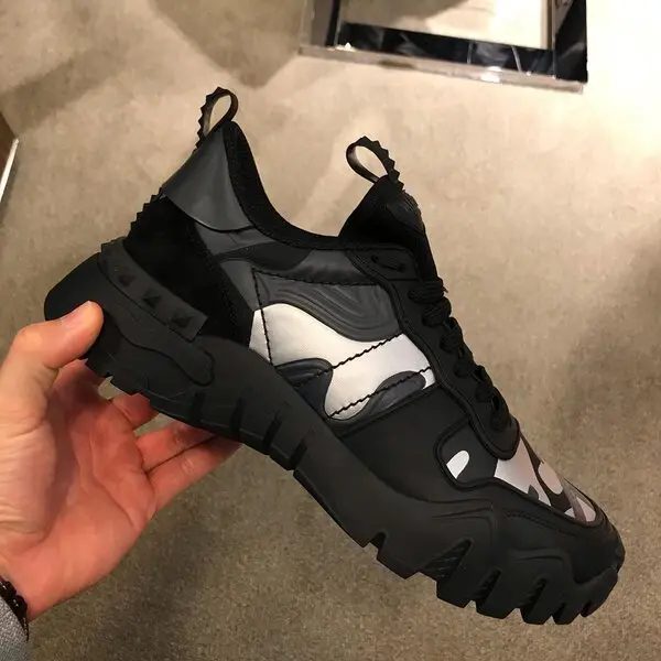 Valentino Garavani Rockrunner Leather Sneakers