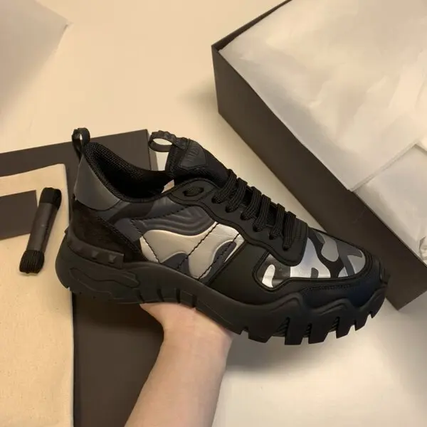 Valentino Garavani Rockrunner Leather Sneakers