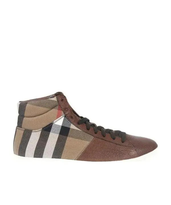Burberry High-top Sneakers With Logo Detail