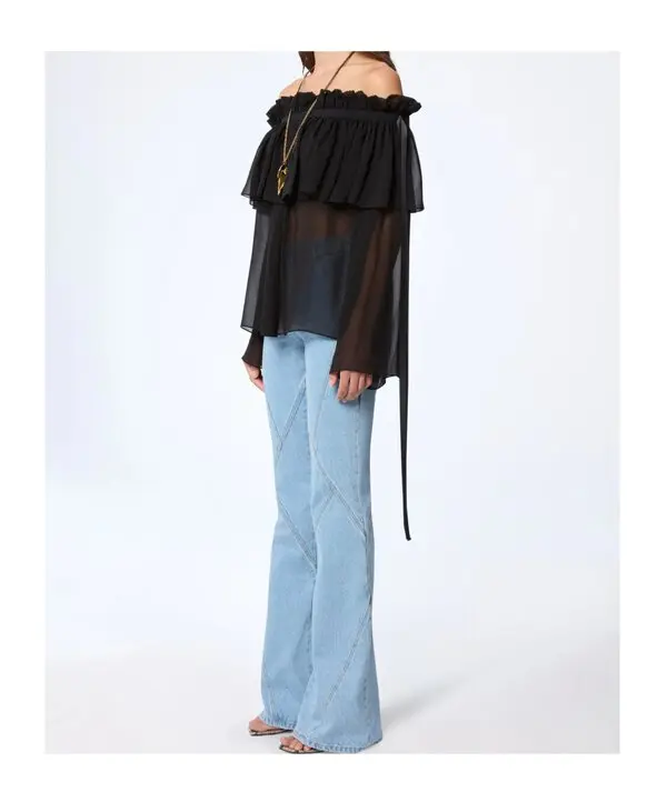 Nina Ricci Flared Jeans - Denim Blue