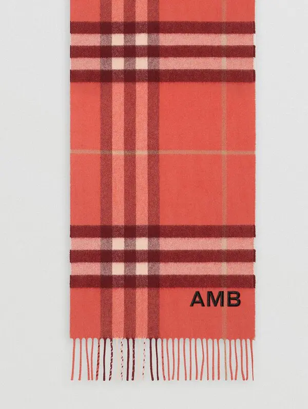Burberry Checkered Fringed Scarf