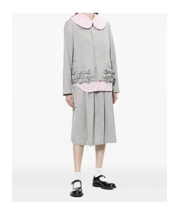 Comme Des Garçons Elastic Waist Midi Skirt