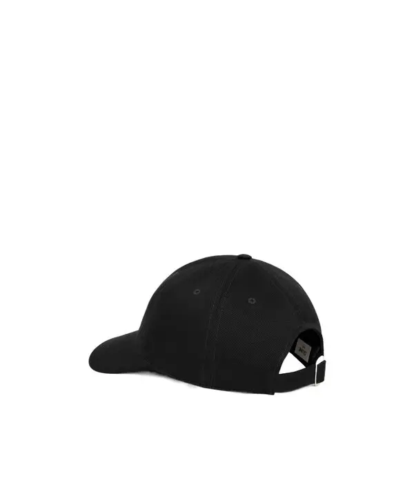 Celine Triomphe Baseball Cap In Cotton Drill - Black