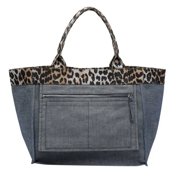 GANNI Logo Detailed Reversible Medium Tote Bag