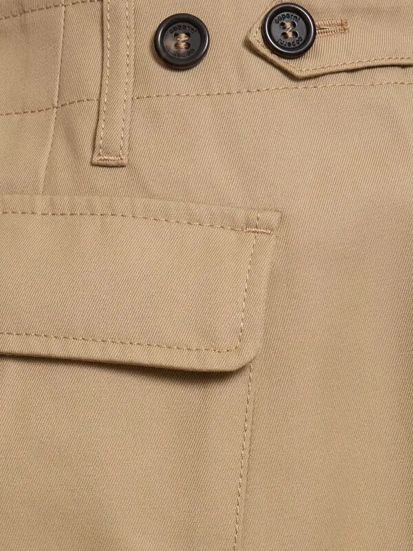 Coperni Button Wide-leg Cargo Pants - Beige