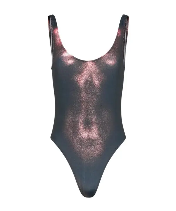 JEAN PAUL GAULTIER Body Dust" Printed Swimsuit - Black Brown