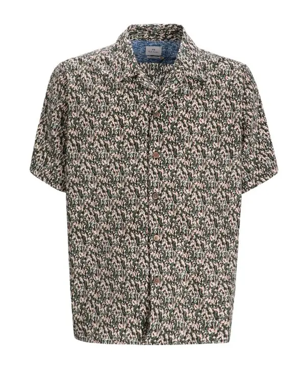 Paul Smith Printed Cotton Shirt - Gray