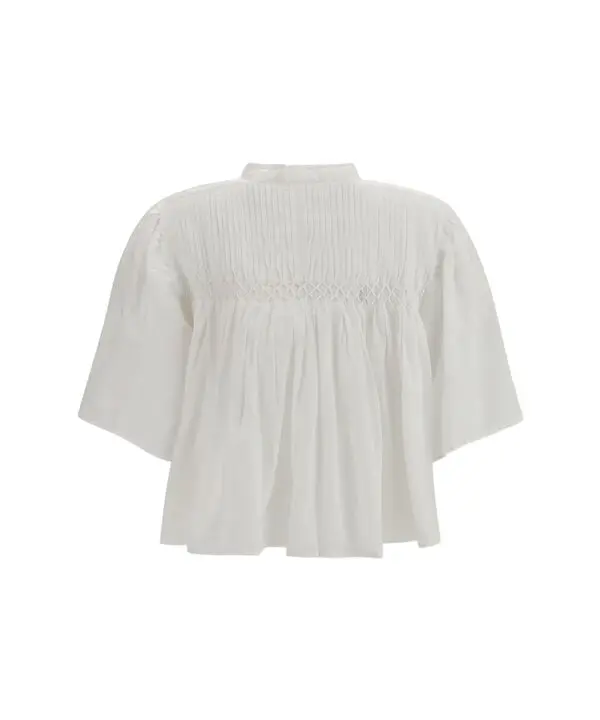 Isabel Marant Étoile Destiny Embroidered Detailed Blouse - White