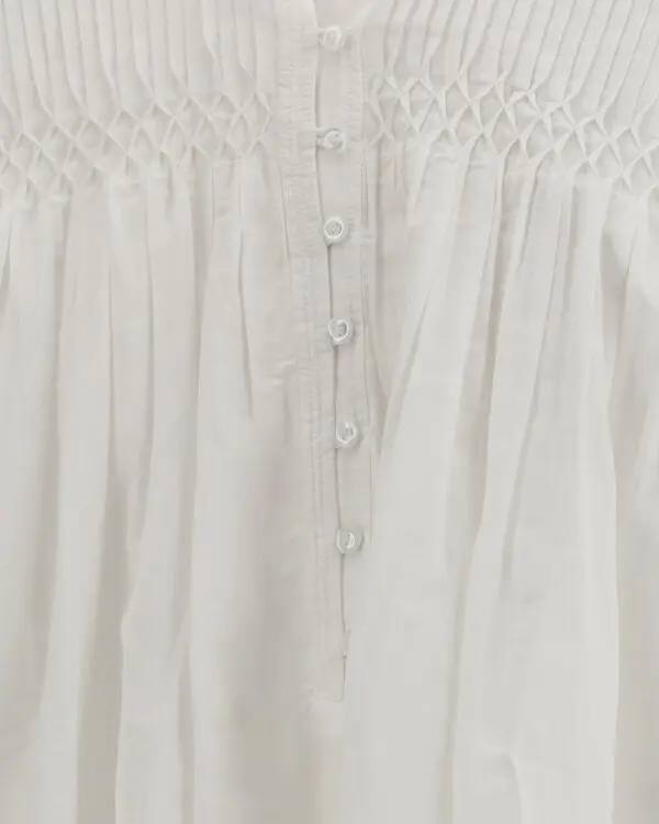 Isabel Marant Étoile Destiny Embroidered Detailed Blouse - White