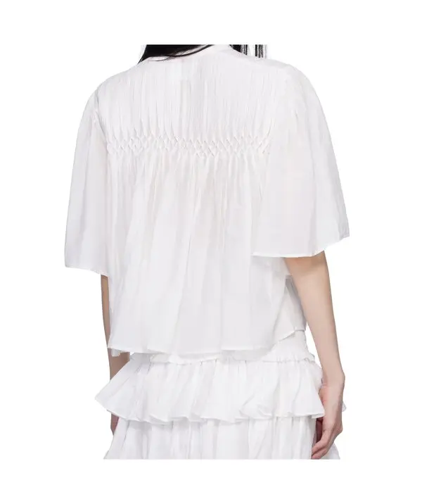 Isabel Marant Étoile Destiny Embroidered Detailed Blouse - White