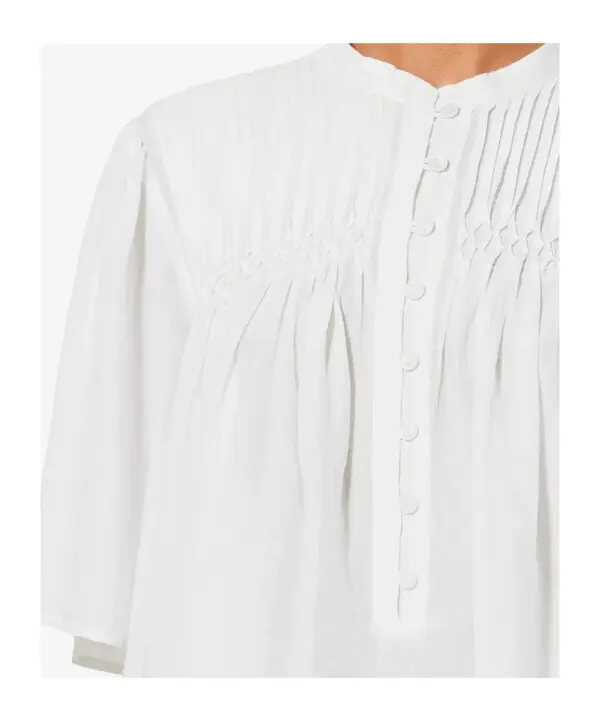 Isabel Marant Étoile Destiny Embroidered Detailed Blouse - White