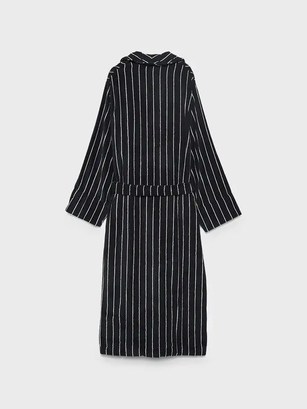 TEKLA Terry Classic Bathrobe - Black