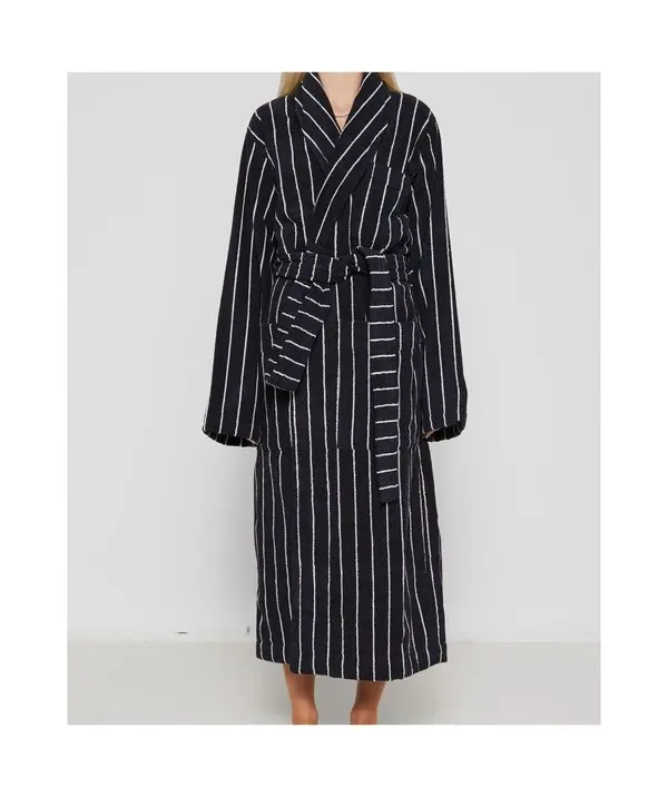 TEKLA Terry Classic Bathrobe - Black