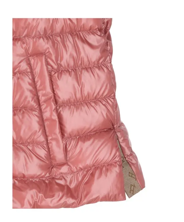 Herno Hooded Zip-up Gilet - Pink