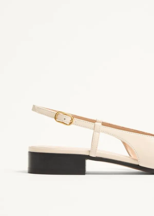 Valentino Garavani Bow Detailed Ballet Flats - Beige/tobacco