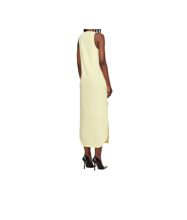 Wardrobe.NYC Scoop Neck Midi Dress With Side Slits
