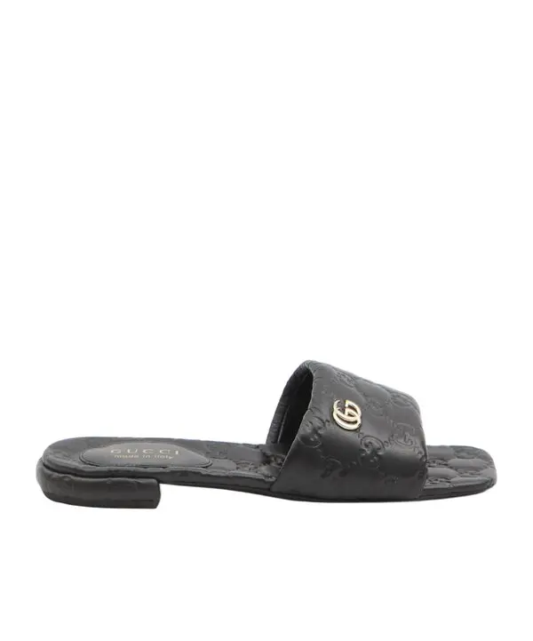 Gucci Gg Embossed Slide Sandals