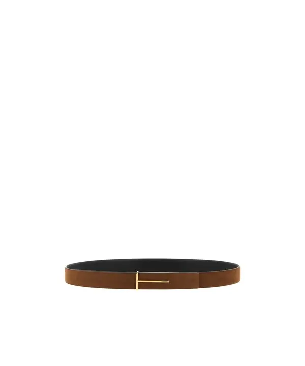 TOM FORD Reversible Logo Belt - Brown