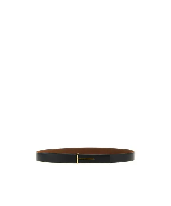 TOM FORD Reversible Logo Belt - Brown